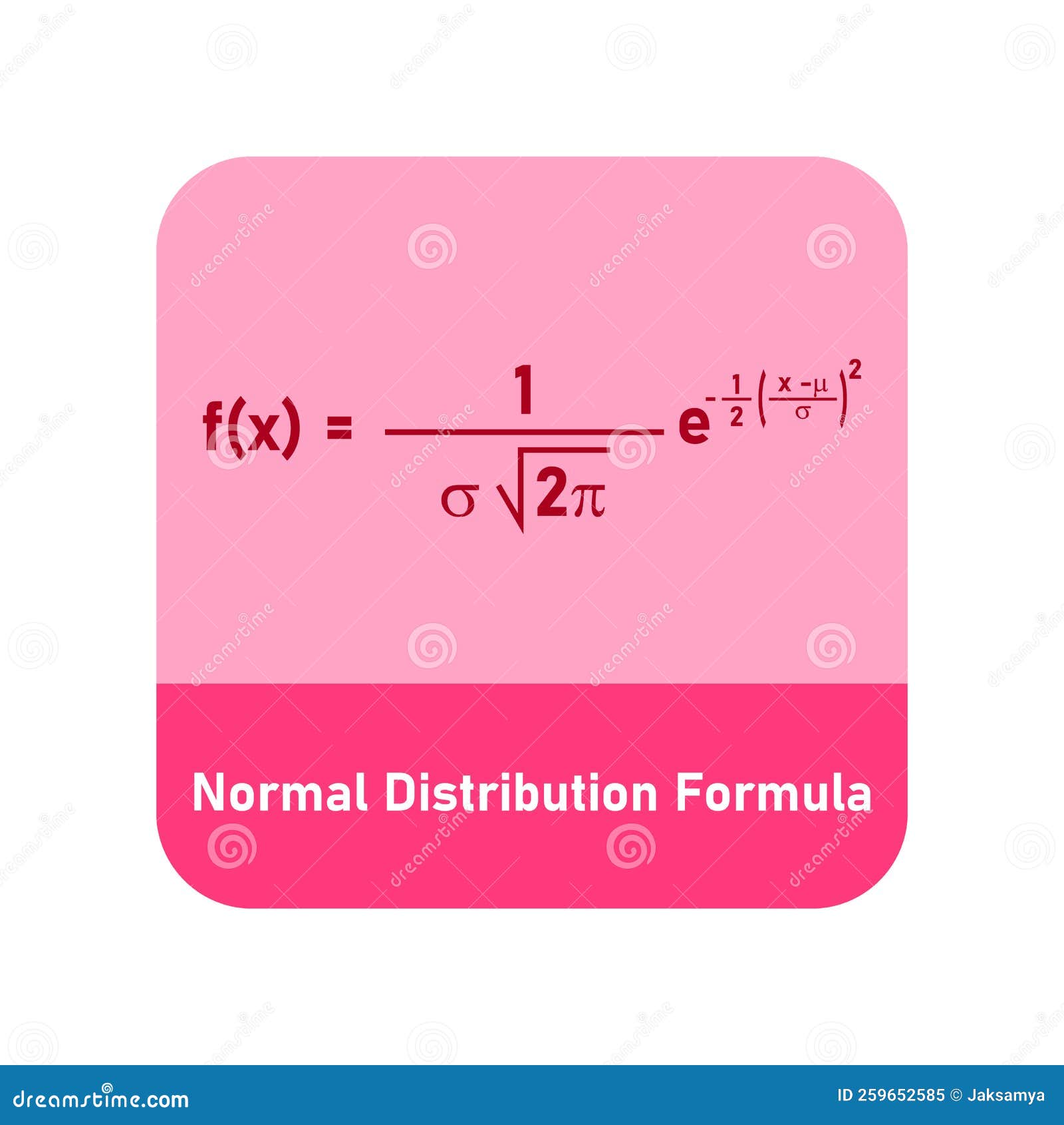 Normal Distribution Formula in Probability. Stock Vector - Illustration ... Normal Distribution Formula in Probability. Stock Vector - Illustration ...