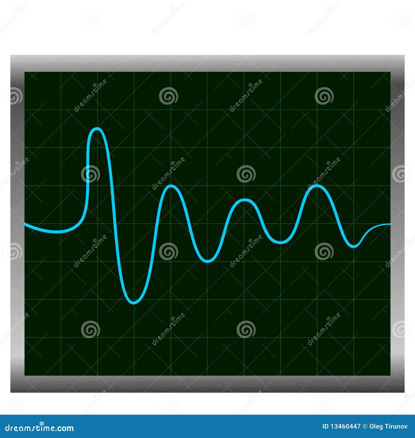Normal ECG blue stock vector. Illustration of pulse, human - 13460447