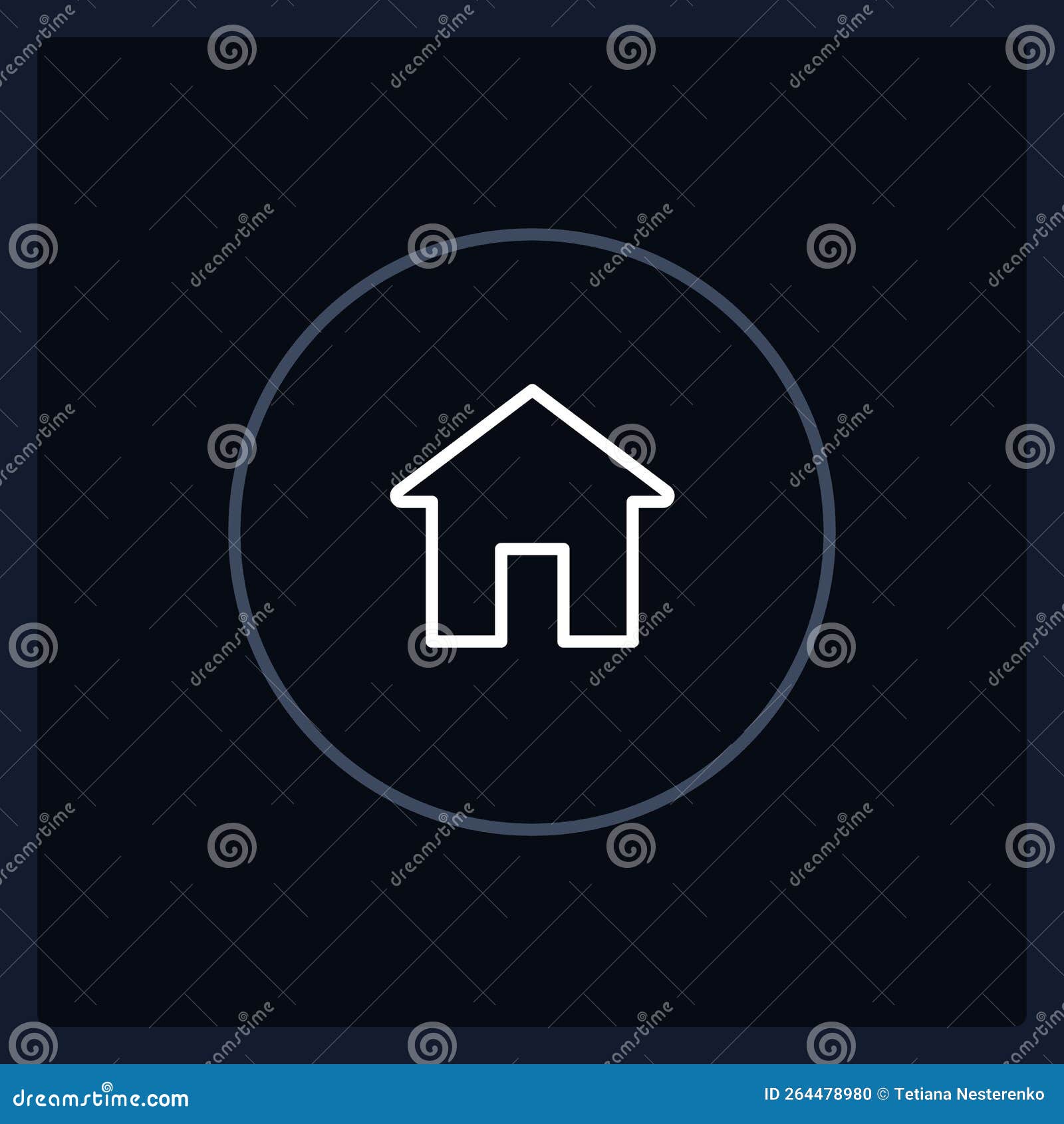 Normal Homepage Button State UI Element Template Stock Vector - Illustration of homepage, start ...