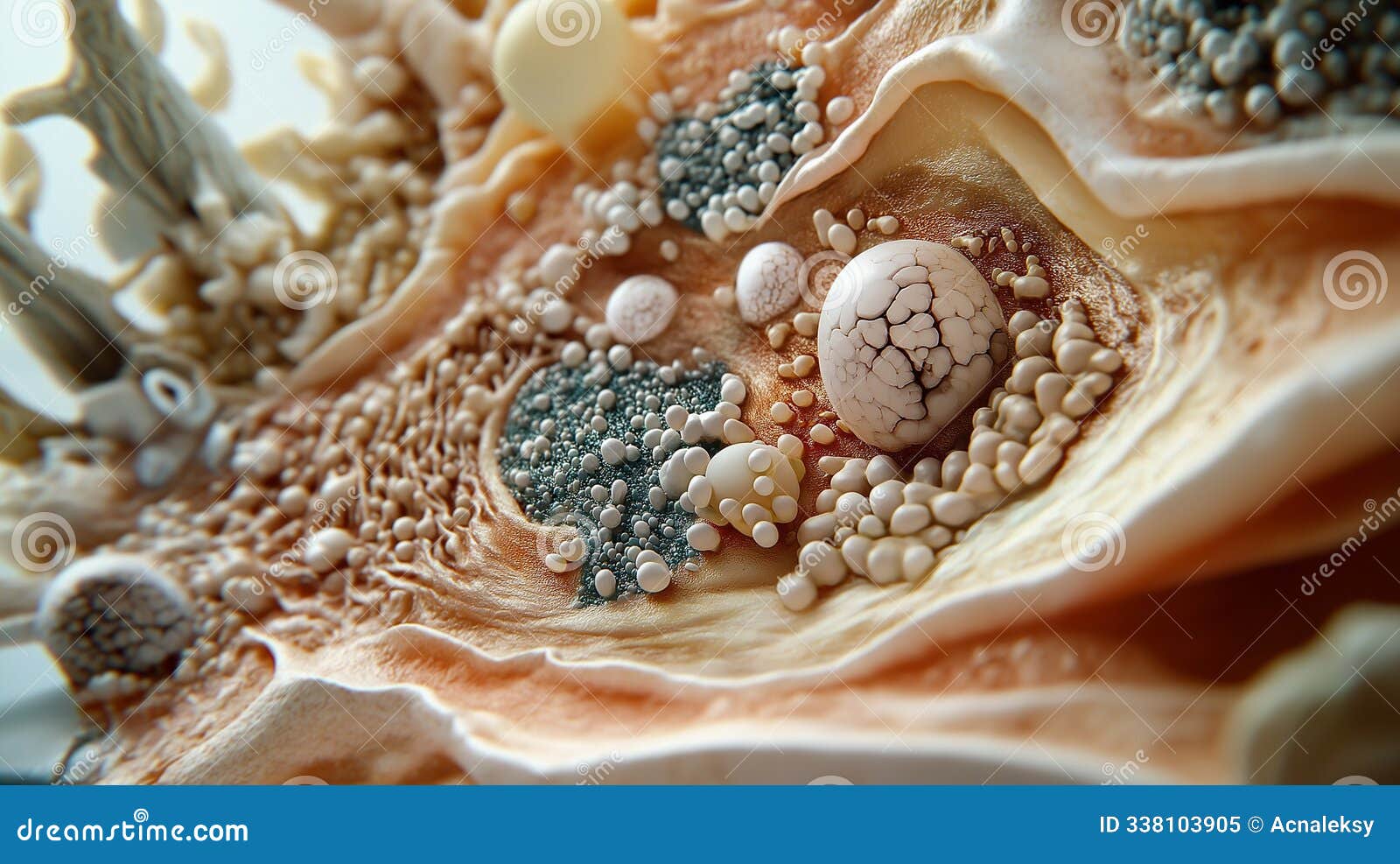 Normal Human Skin Cell, Displaying Its Various Layers Stock Image ...