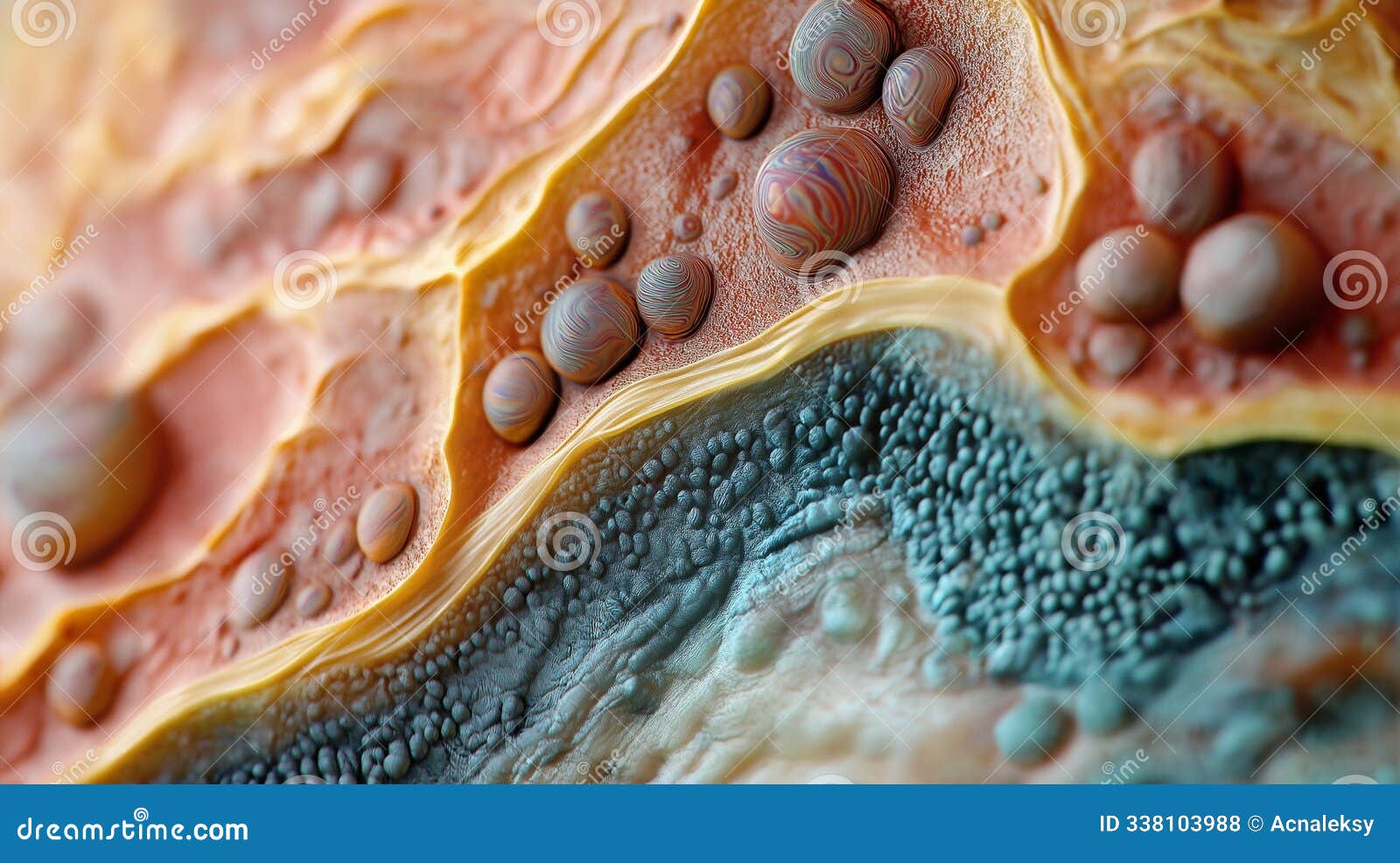 Normal Human Skin Cell, Displaying Its Various Layers Stock Photo ...
