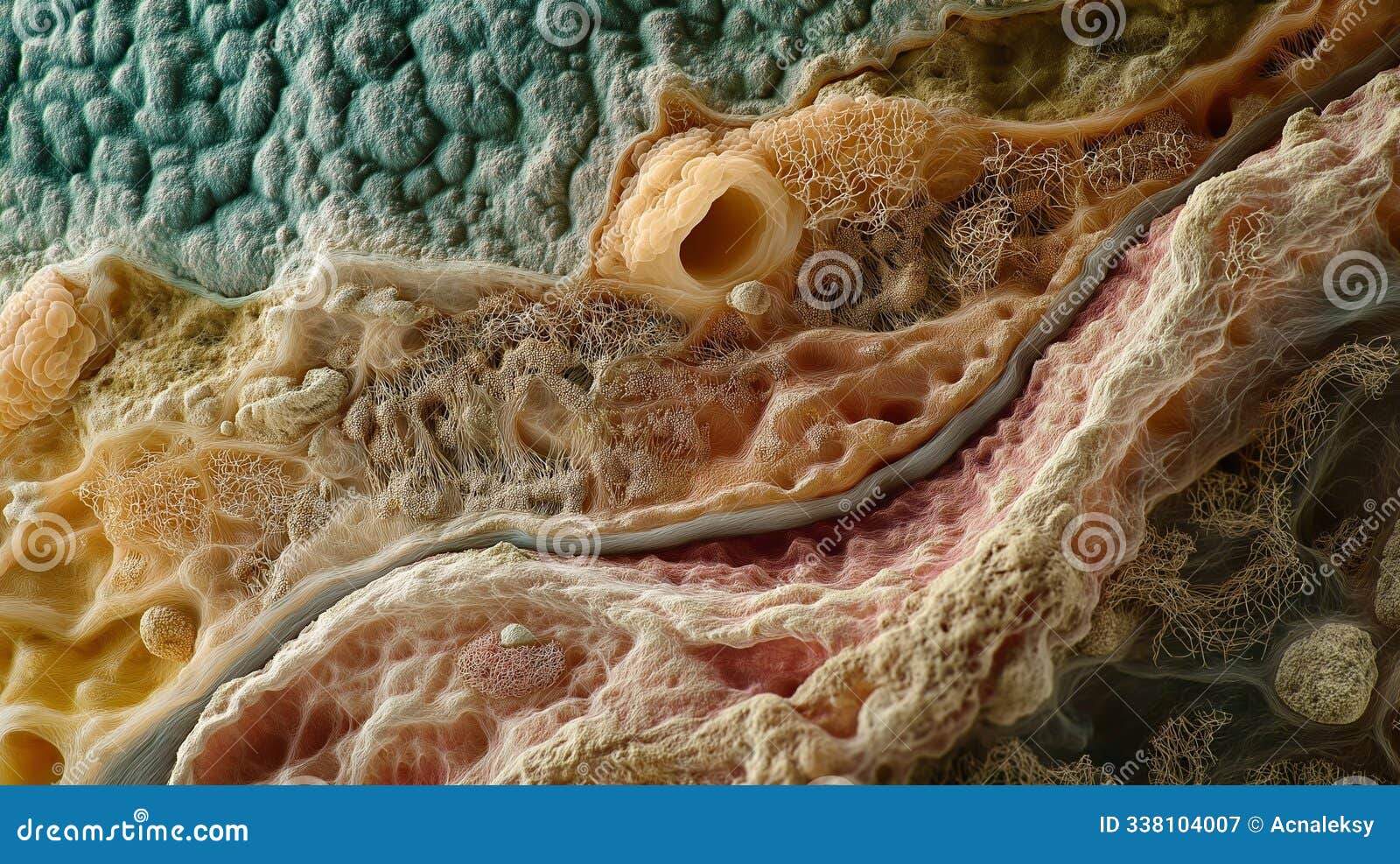 Normal Human Skin Cell, Displaying Its Various Layers Stock Image ...