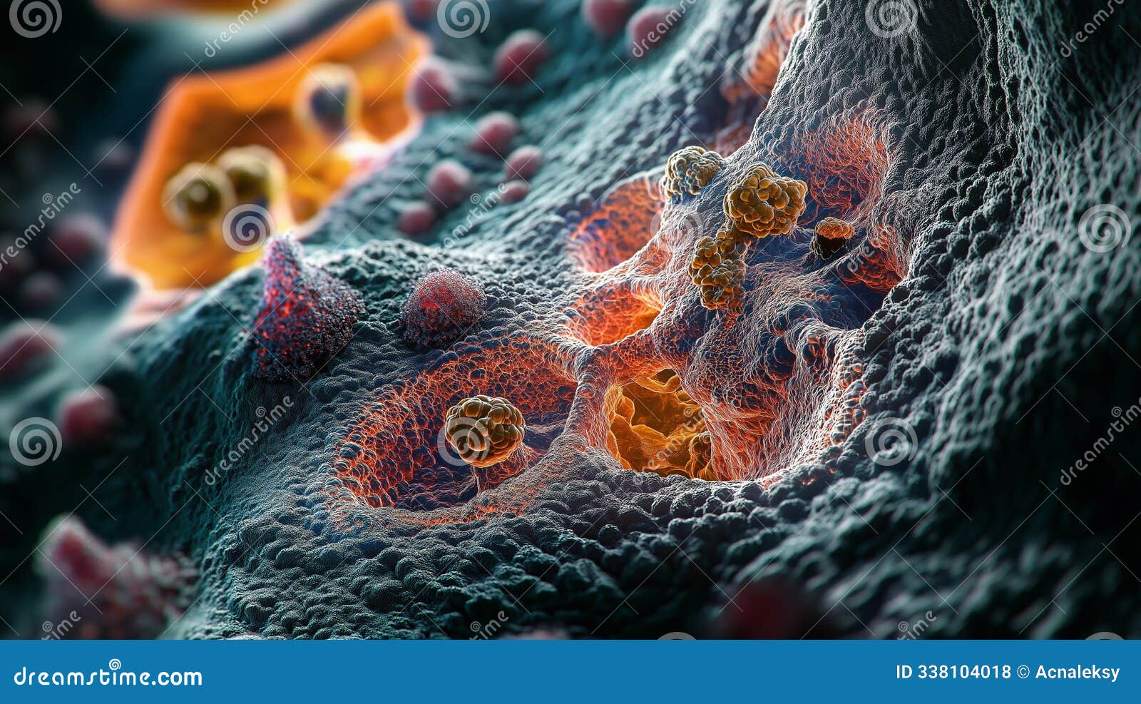 Normal Human Skin Cell, Displaying Its Various Layers Stock Photo ...