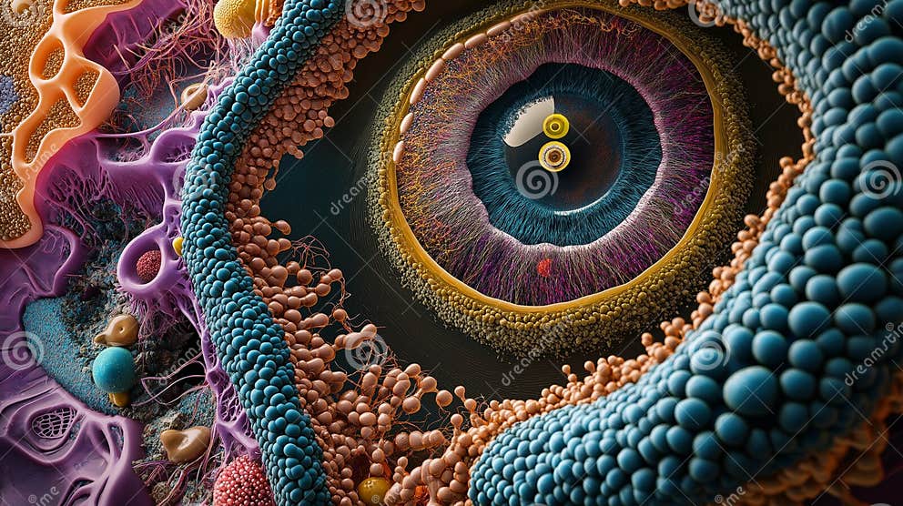 Normal Human Skin Cell, Displaying Its Various Layers Stock Image ...