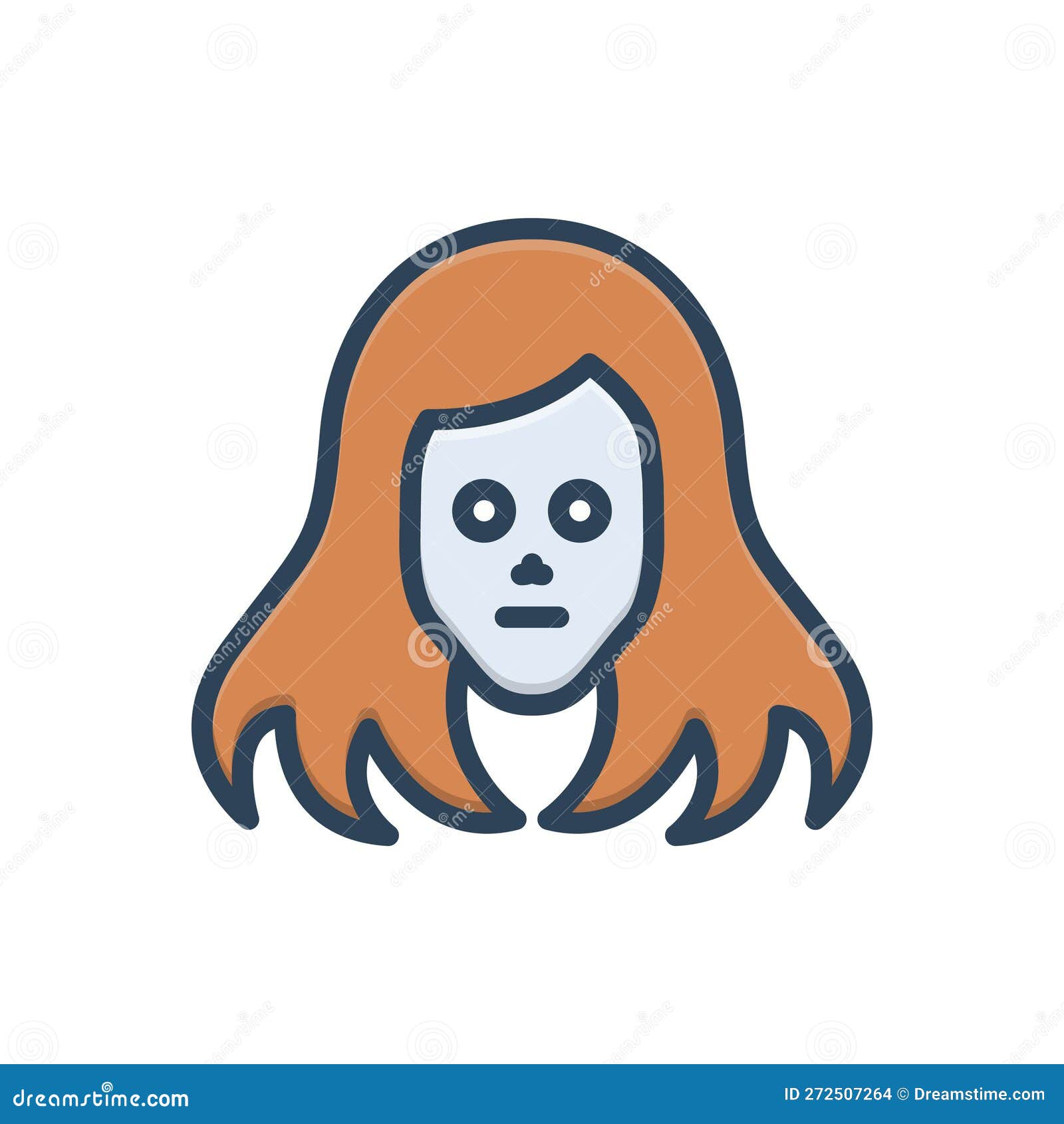 Color Illustration Icon for Normal, Ordinary and Modest Stock ...