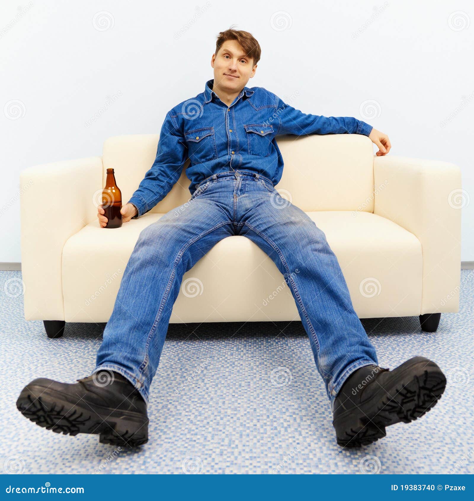Normal Inhabitant Resting at Home Stock Photo - Image of drunken, glass ...