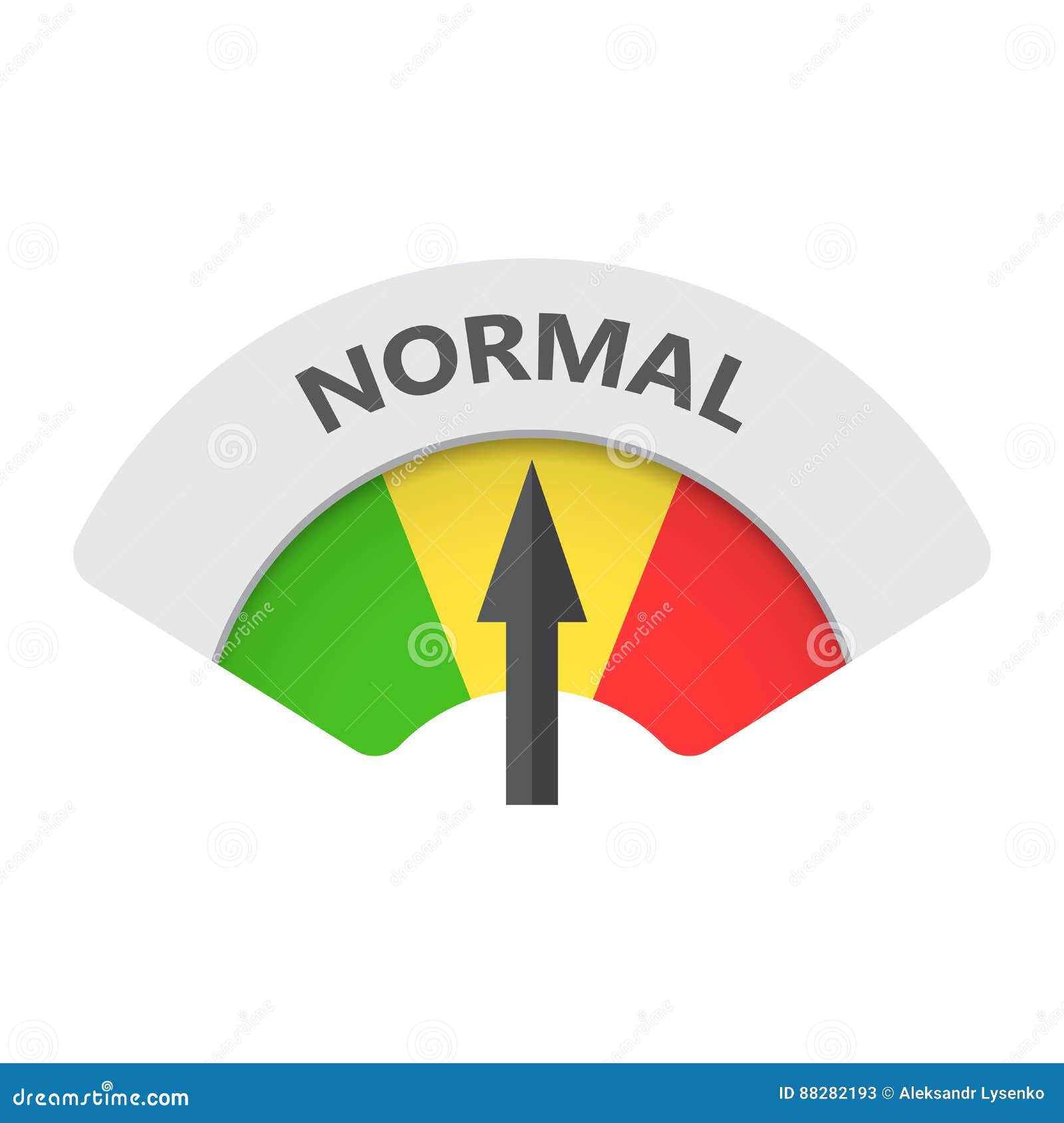 Normal Level Oxygen And Pulse On Fingertip Pulse Oximeter Cartoon ...
