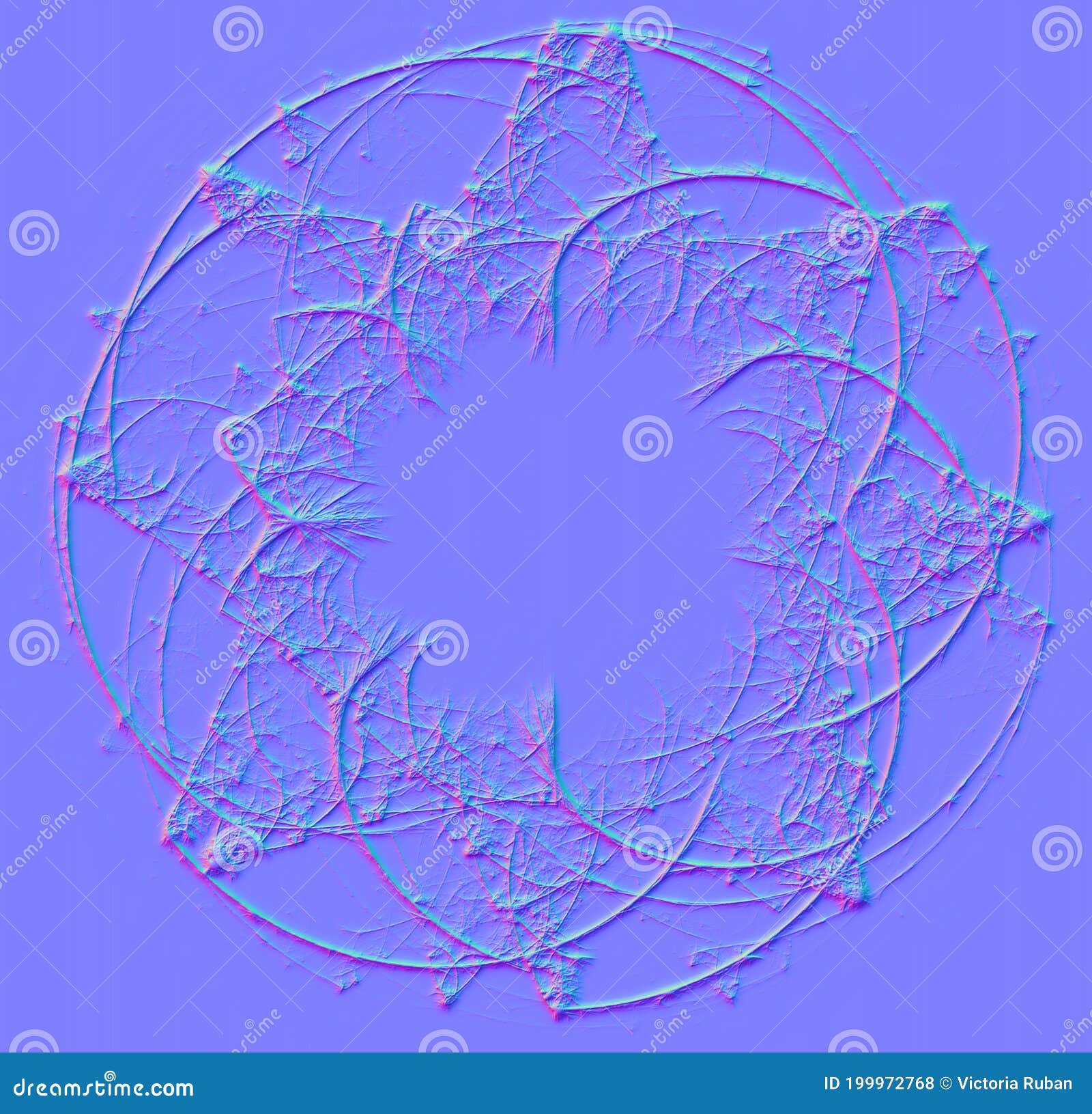 Normal Map of Abstract Flower Pattern Stock Illustration - Illustration ...