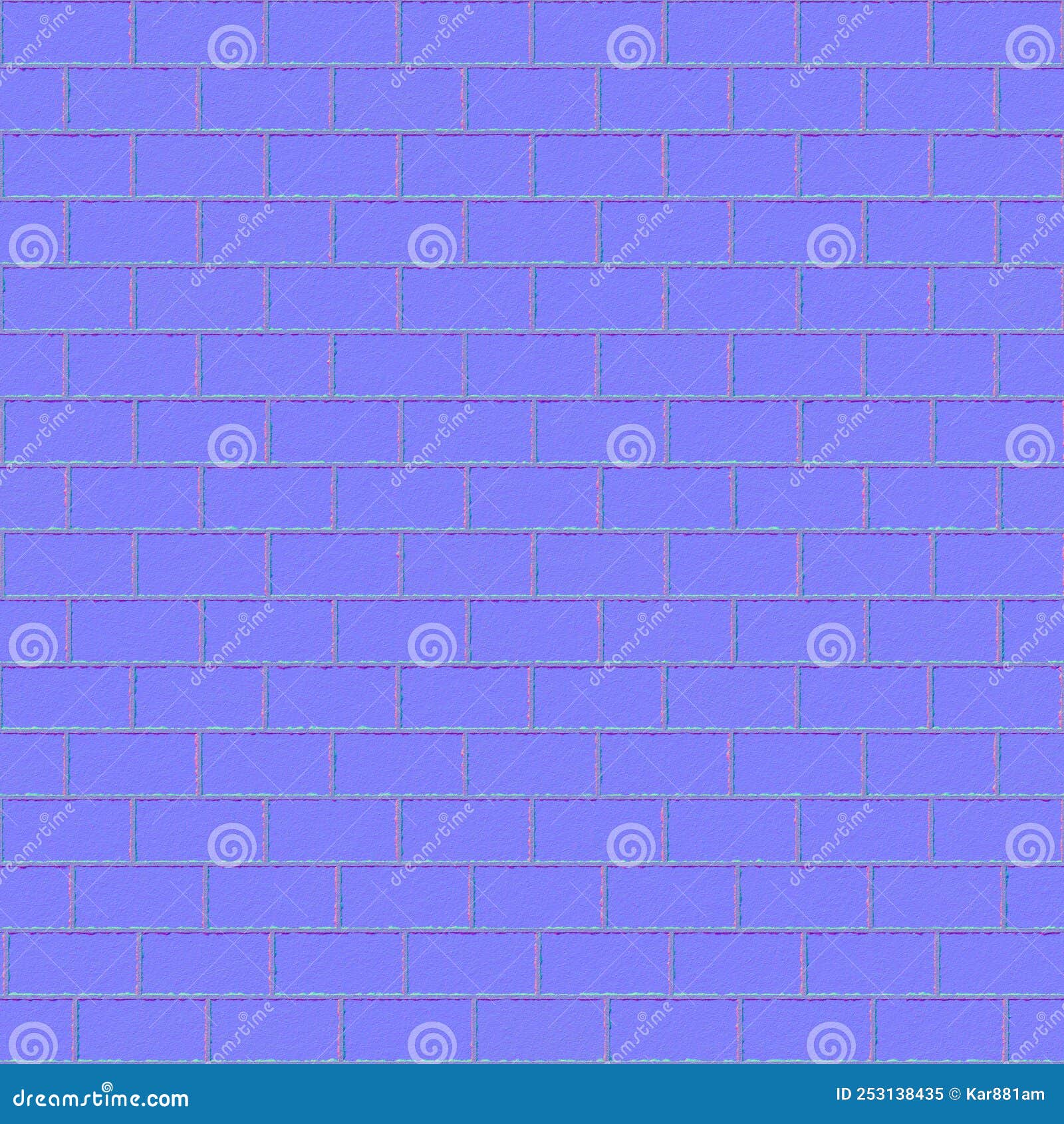 Normal Map Brick Wall Texture, Normal Mapping Stock Illustration ...