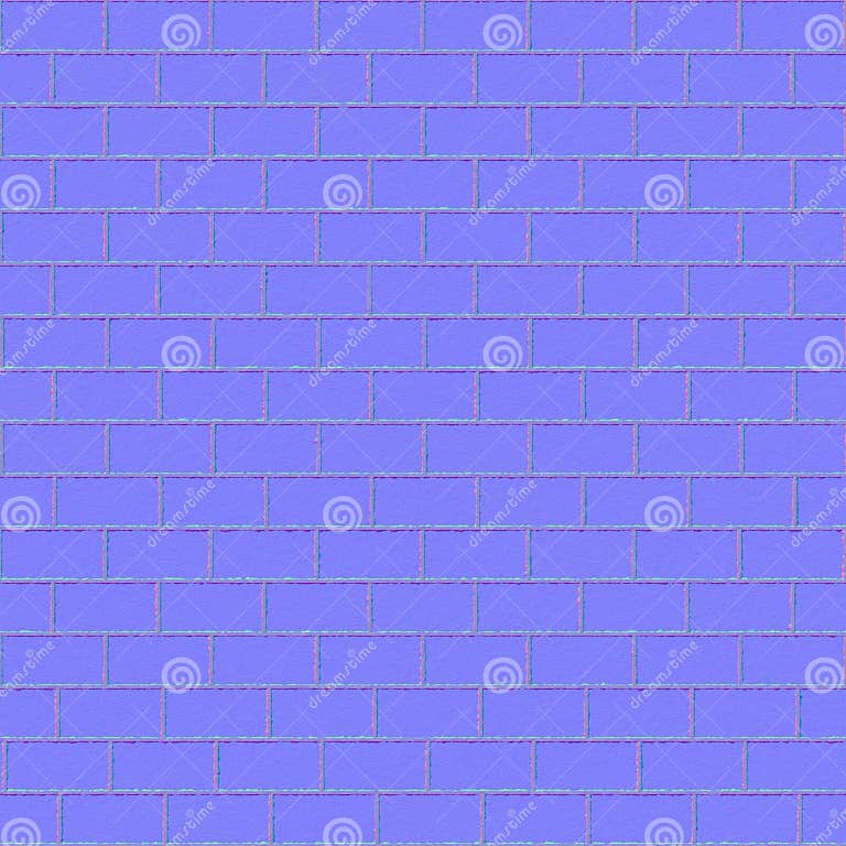 Normal Map Brick Wall Texture, Normal Mapping Stock Illustration ...