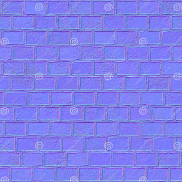 Normal Map Brick Wall Texture, Normal Mapping Stock Illustration ...