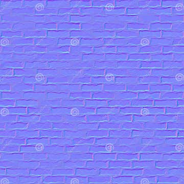 Normal Map Brick Wall Texture, Normal Mapping Stock Illustration ...