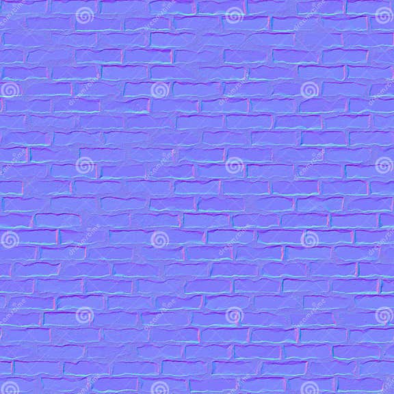 Normal Map Brick Wall Texture, Normal Mapping Stock Illustration ...