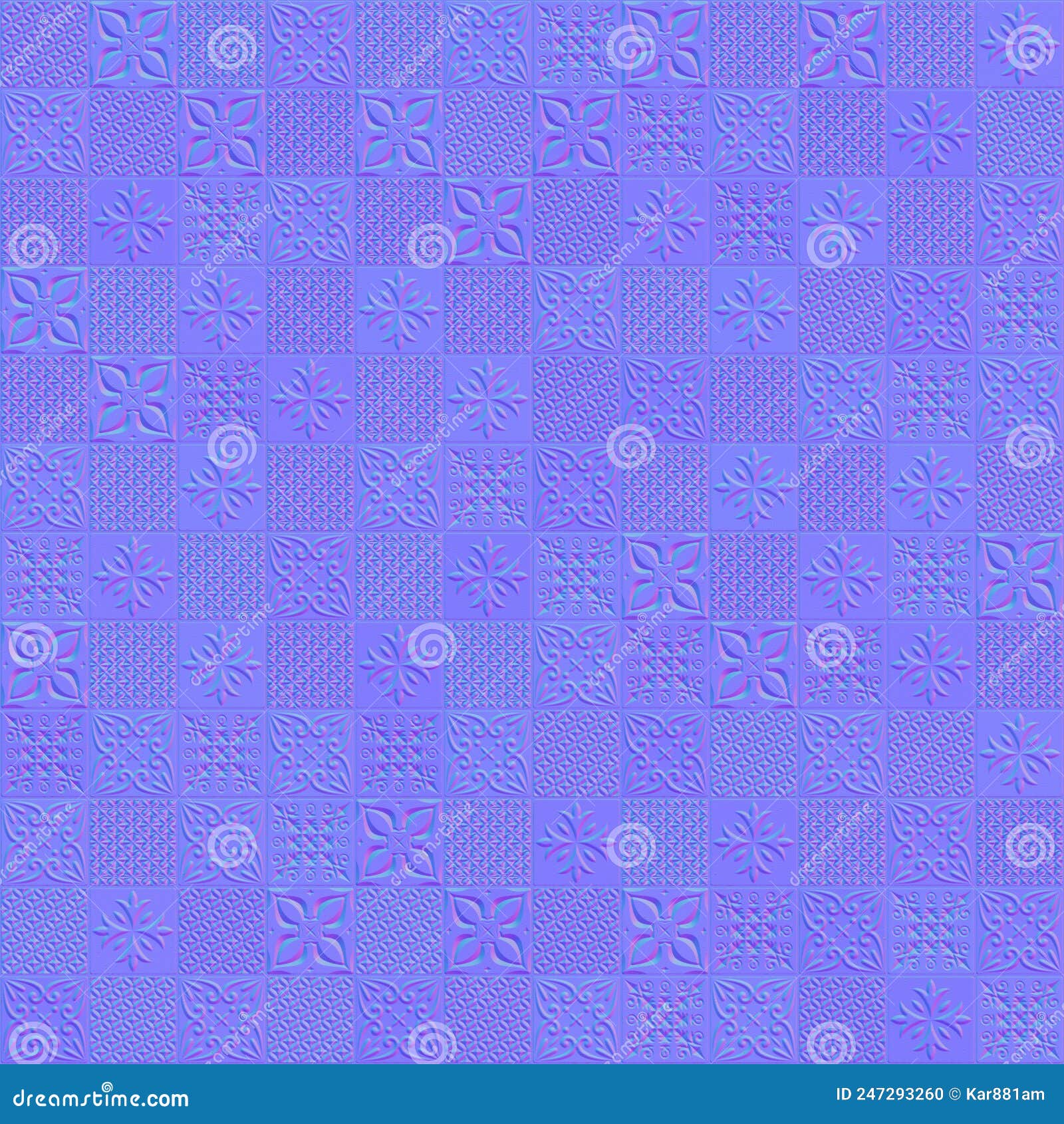 Normal Map Ceramic Roof Texture, Normal Mapping Stock Photo ...