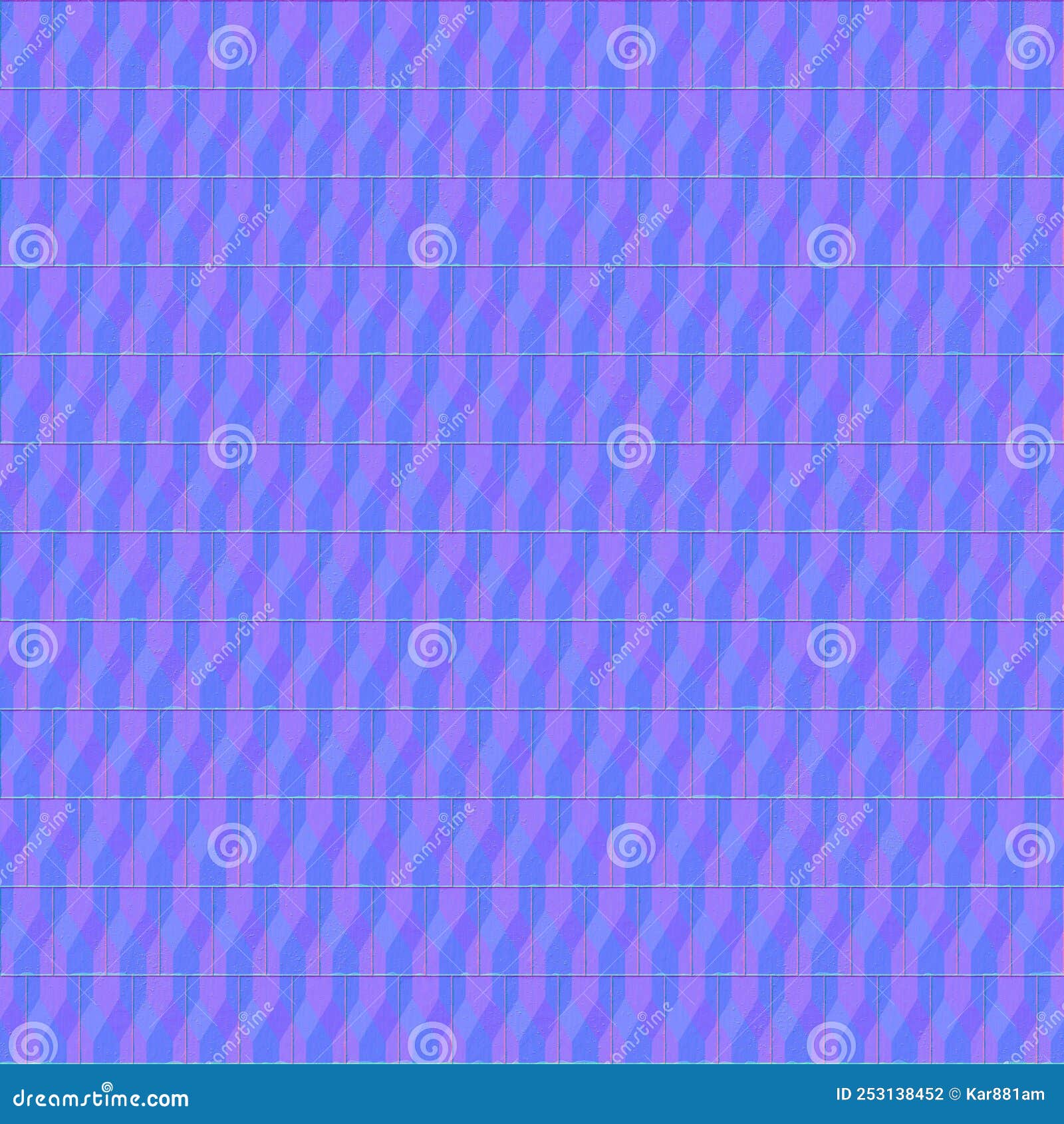 Normal Map Ceramic Roof Texture, Normal Mapping Stock Illustration ...