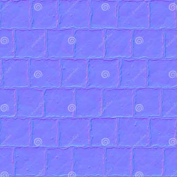 Normal Map Clay Tiles Texture, Normal Mapping Stock Illustration ...