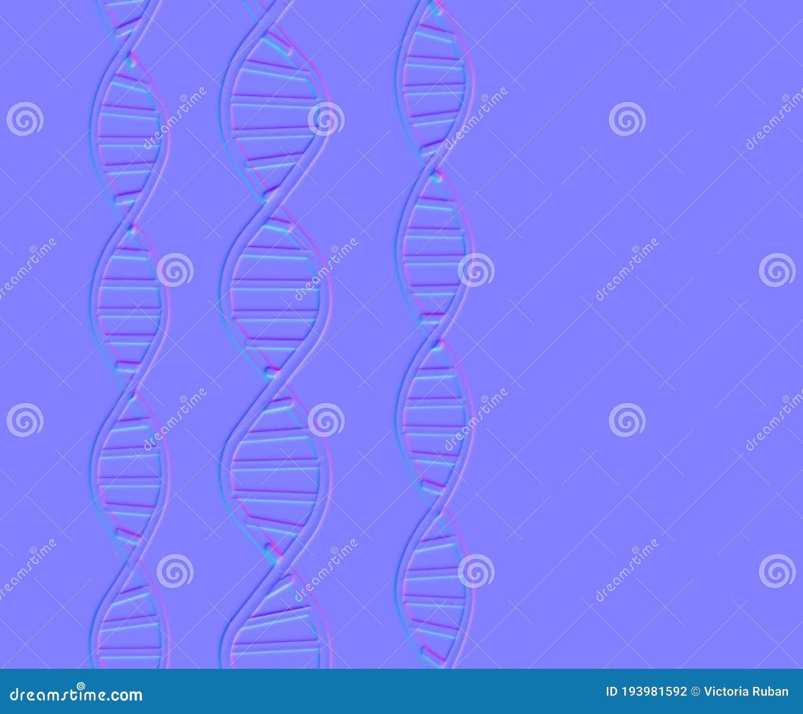 Normal Map of DNA Molecules Structure Stock Illustration - Illustration ...