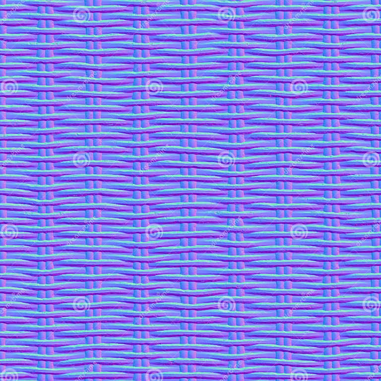 Normal Map Fabric Wicker Texture. Texture Normal Mapping Stock ...