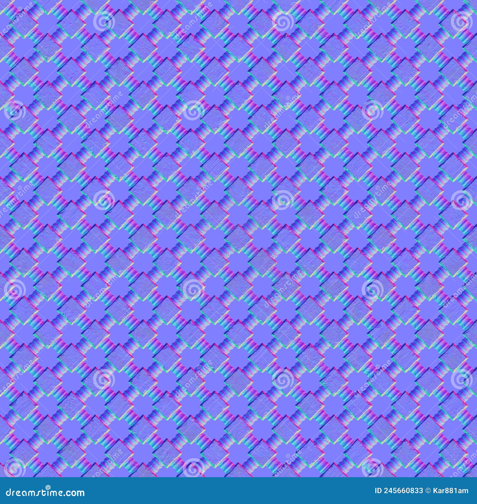 Normal Map Grid Texture, Normal Mapping Stock Illustration ...