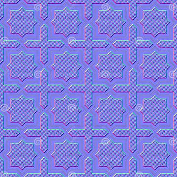 Normal Map Grid Texture, Normal Mapping Stock Illustration ...