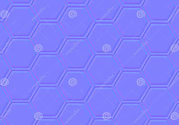 Normal Map of Hexagon Honeycombs Stock Illustration - Illustration of ...