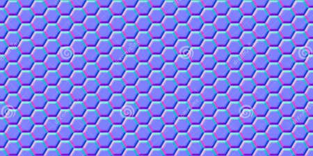 Normal Map of Honeycomb Simple Seamless Pattern Stock Illustration ...