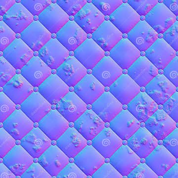 Normal Map Leather Sofa Texture, Normal Mapping Stock Illustration ...
