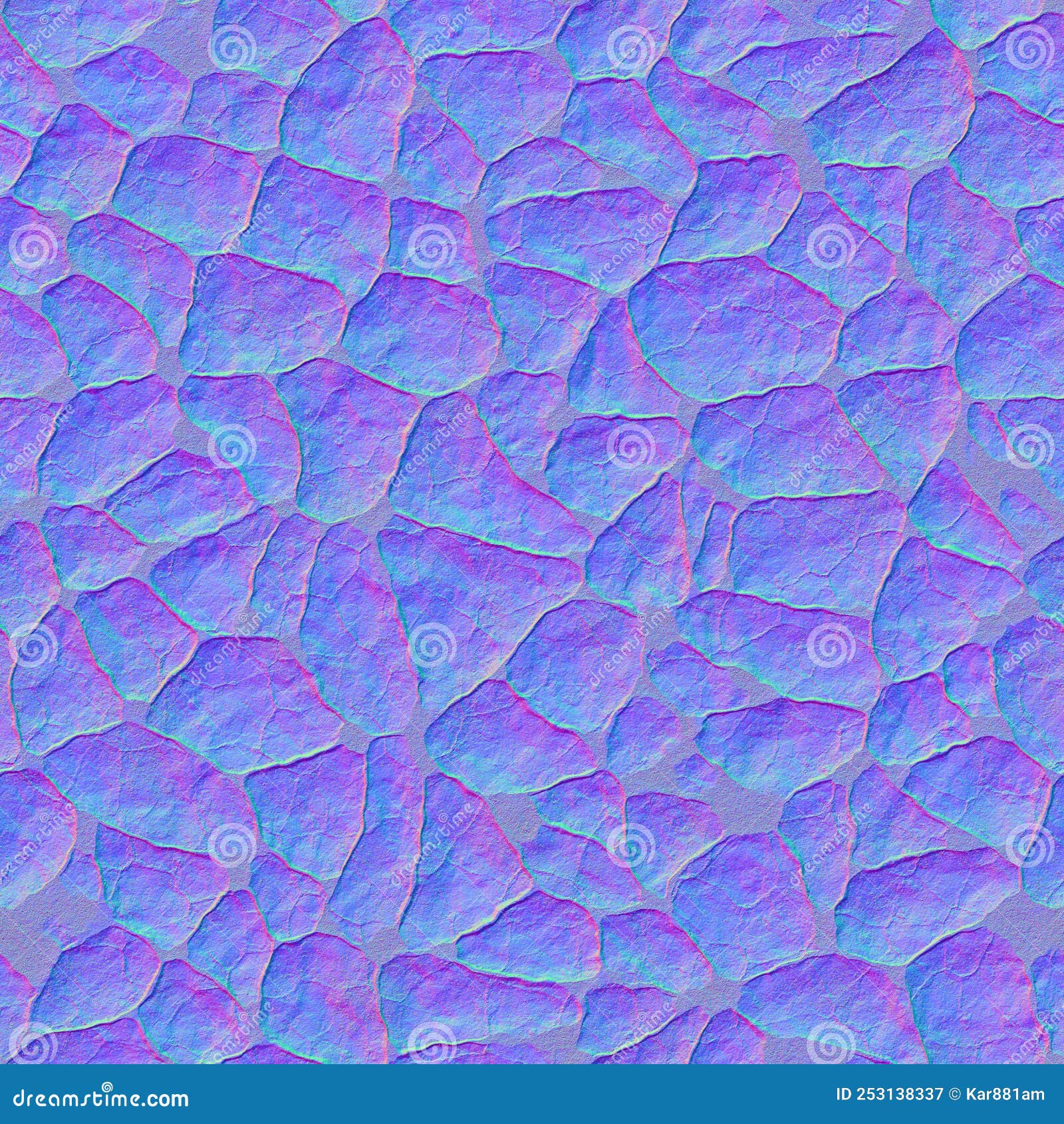 Normal Map Rock Tiles Texture, Normal Mapping Stock Illustration ...