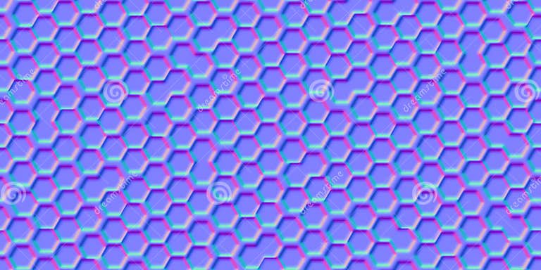 Normal Map Seamless Pattern of Uneven Honeycomb Simple Seamless Pattern ...