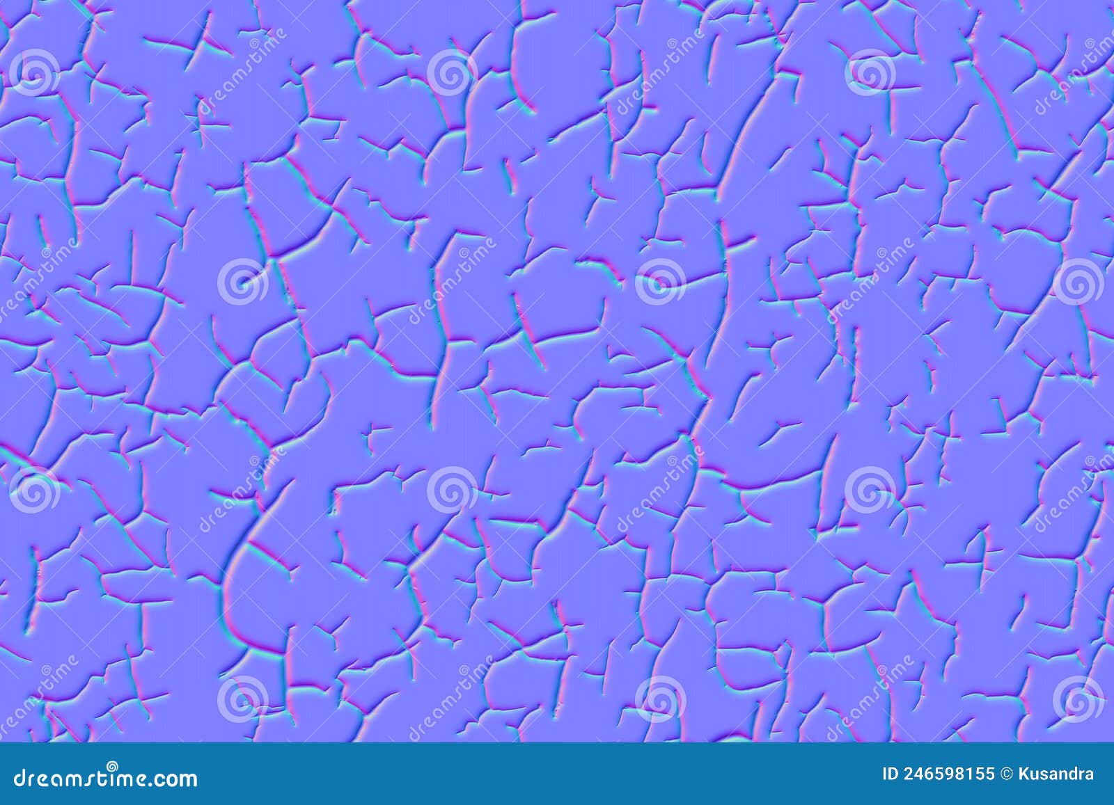 Normal Map Seamless Texture of Cracked Dry Soil Stock Image - Image of ...