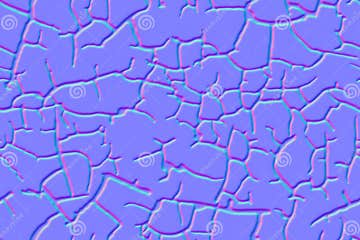 Normal Map Seamless Texture of Cracked Paint Stock Photo - Image of ...