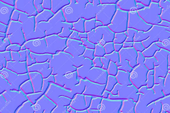 Normal Map Seamless Texture of Cracked Paint Stock Photo - Image of ...