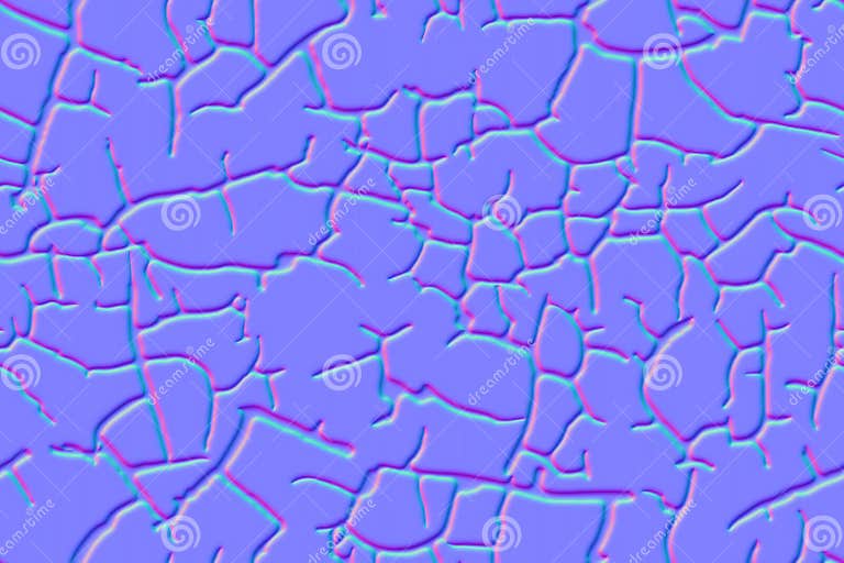 Normal Map Seamless Texture of Cracked Paint Stock Photo - Image of ...