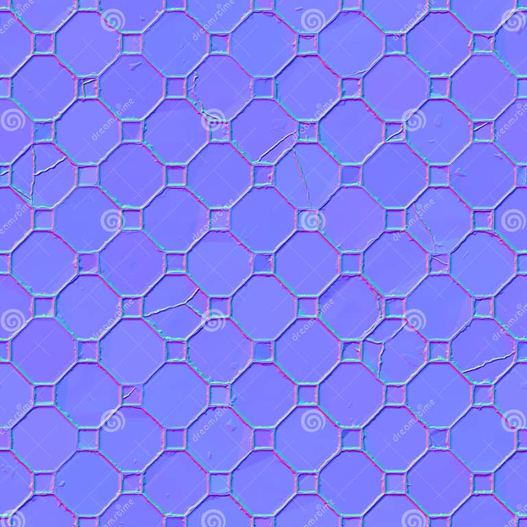 Normal Map Stone Tiles Texture, Normal Mapping Stock Illustration ...