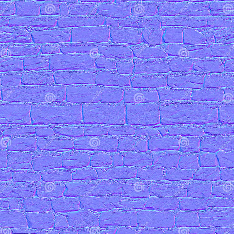 Normal Map Texture Bricks, Texture Mapping Normal Stock Image - Image ...