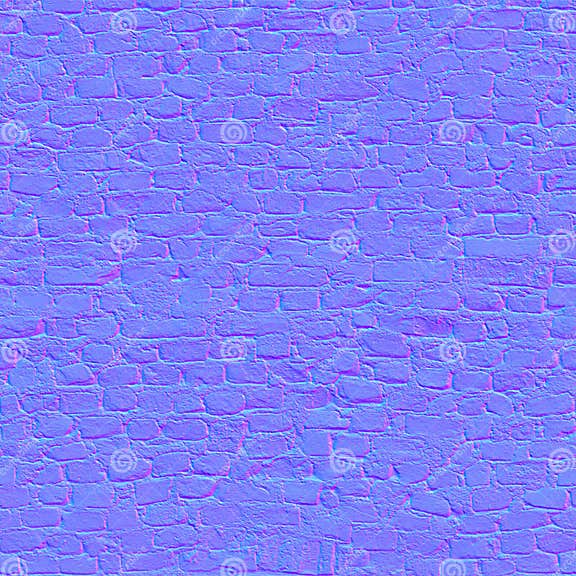 Normal Map Texture Bricks, Texture Mapping Normal Stock Photo - Image ...