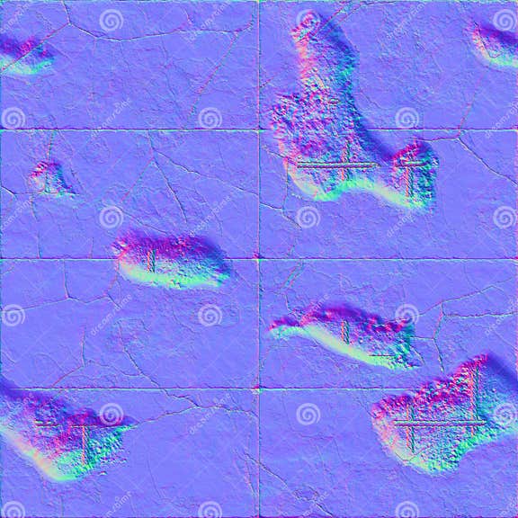 Normal Map Texture Concrete, Normal Texture Mapping Stock Illustration ...
