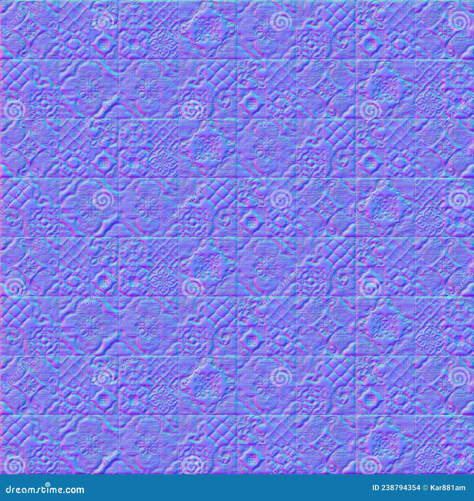 Grooved Concrete Normal Map