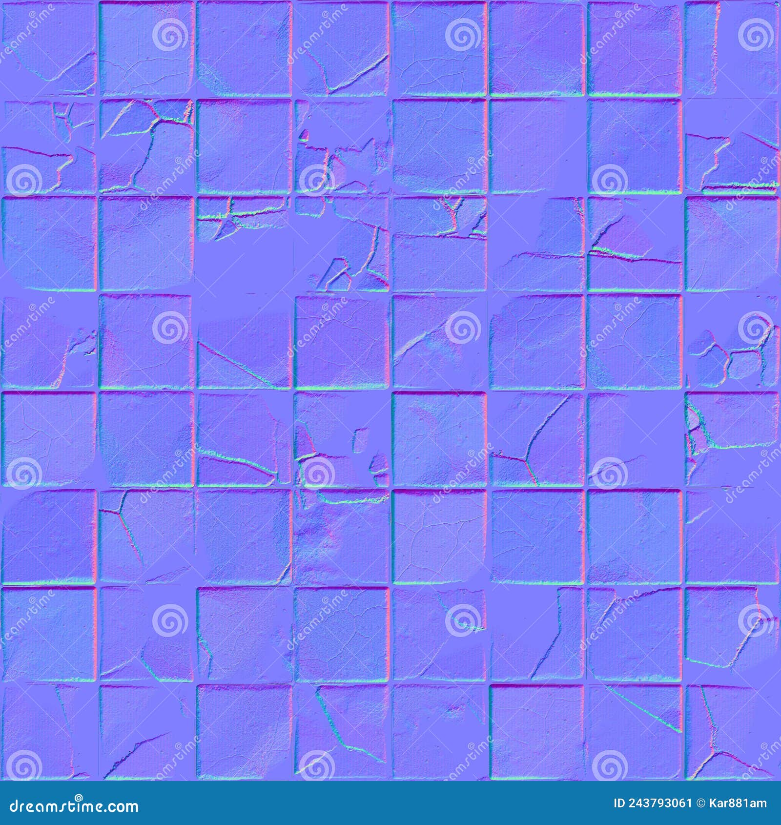 Normal Map Tiles Texture, Normal Mapping Stock Illustration ...