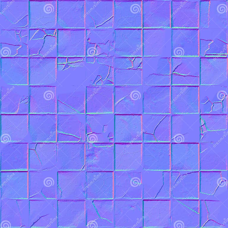 Normal Map Tiles Texture, Normal Mapping Stock Illustration ...