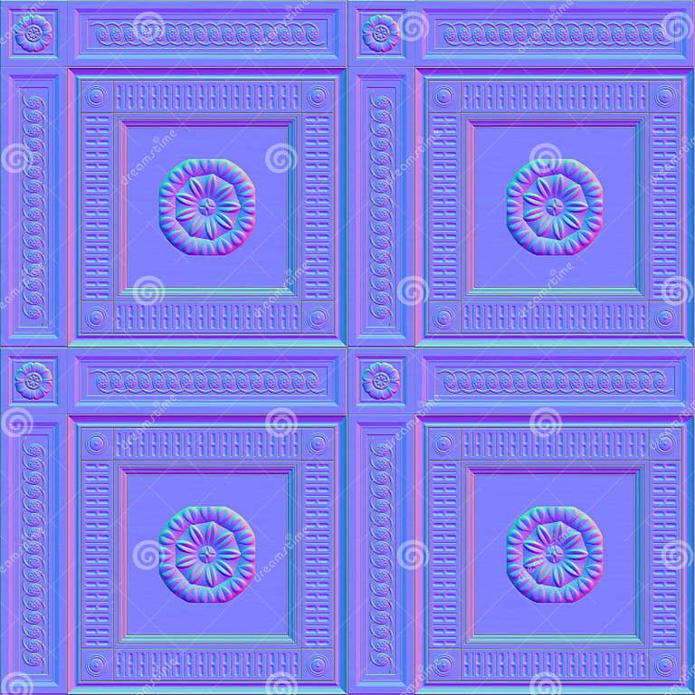 Normal Map Wood Panels Texture, Normal Mapping Stock Illustration ...