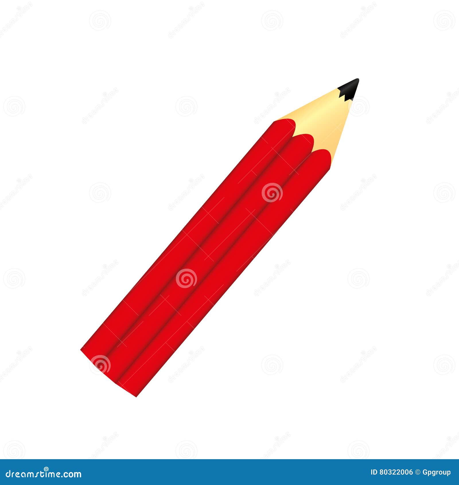 Normal pencil icon image stock vector. Illustration of pencil - 80322006