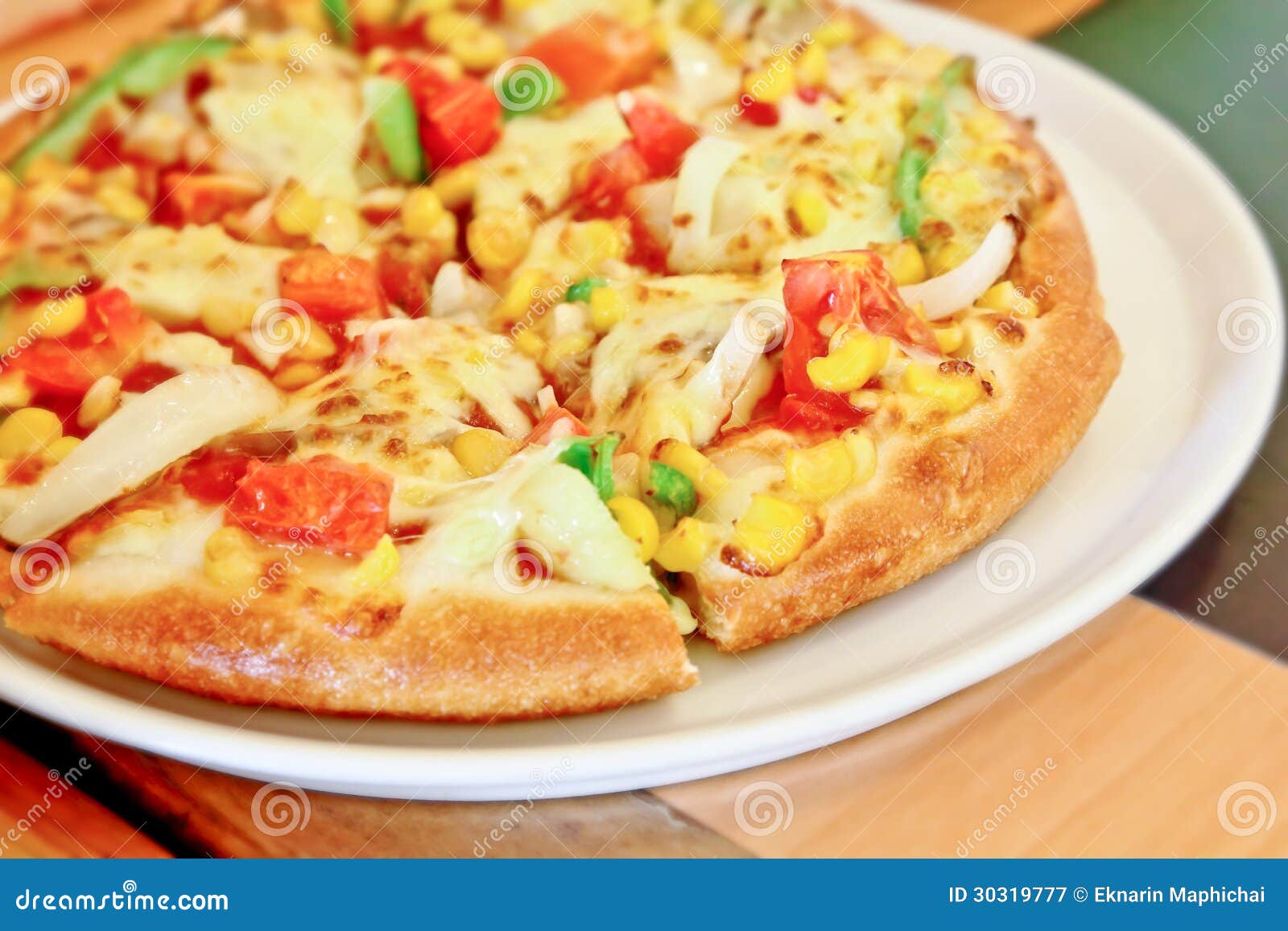 Normal pizza stock image. Image of mushroom, diet, lunch - 30319777