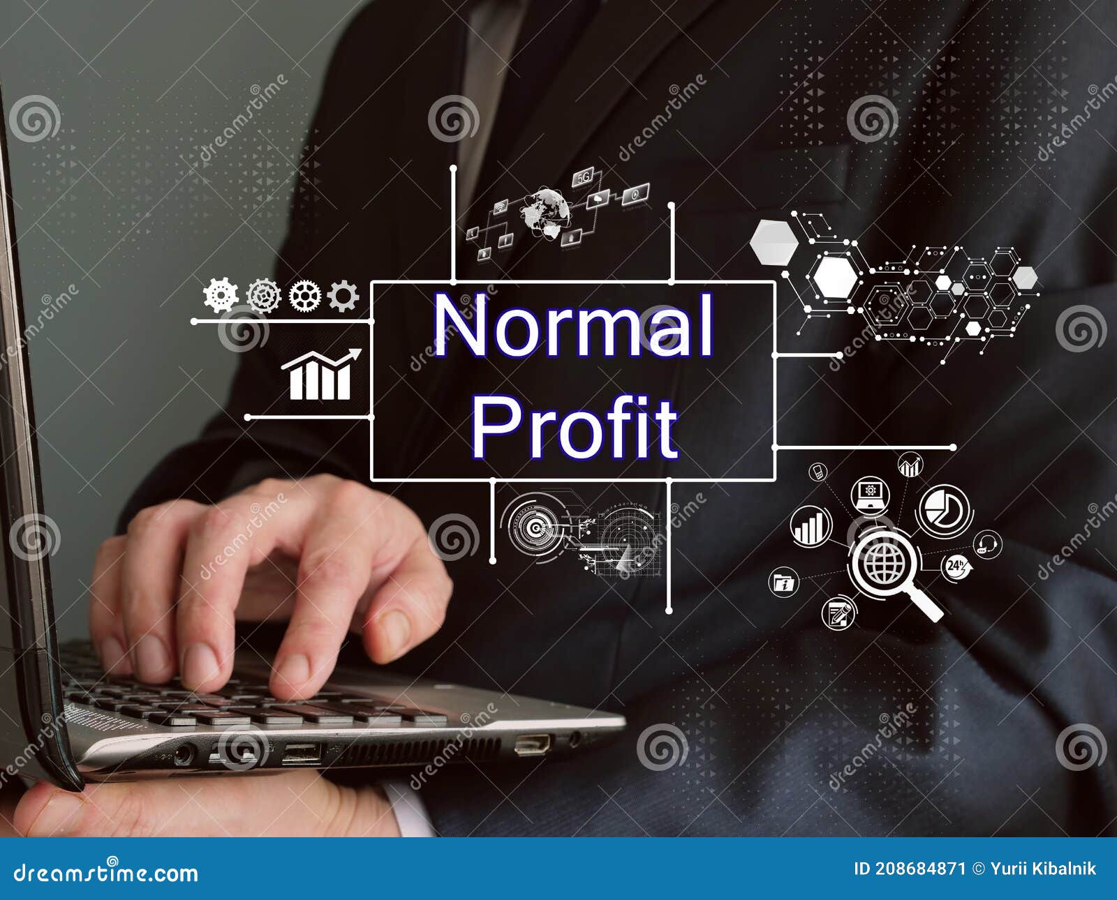 Normal Profit Sign on the Page Stock Image - Image of concept, business ...