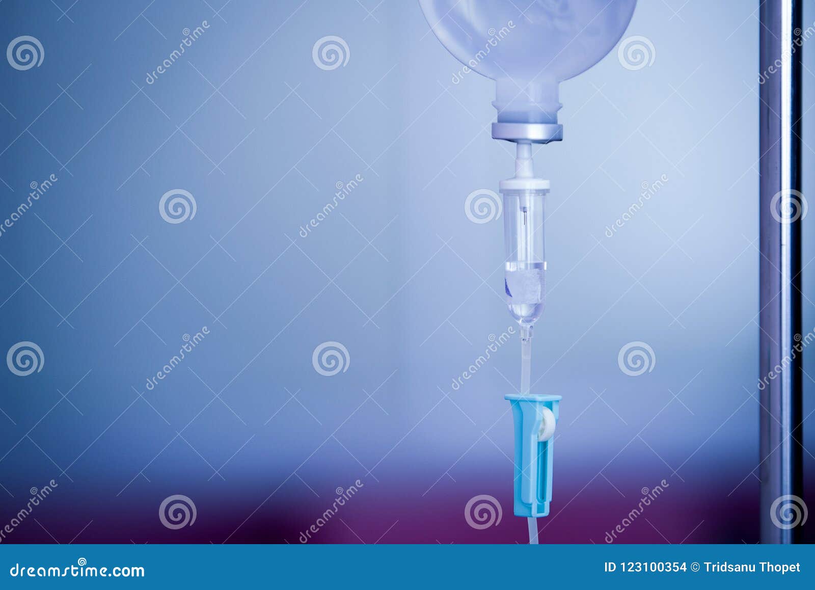 Normal Saline Solution Or Sodium Chloride With Infusion Bottle Drip For ...