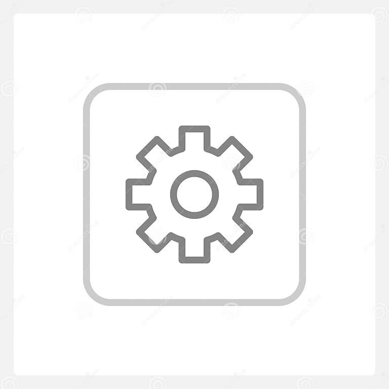 Normal Settings Button UI Element Template Stock Vector - Illustration ...