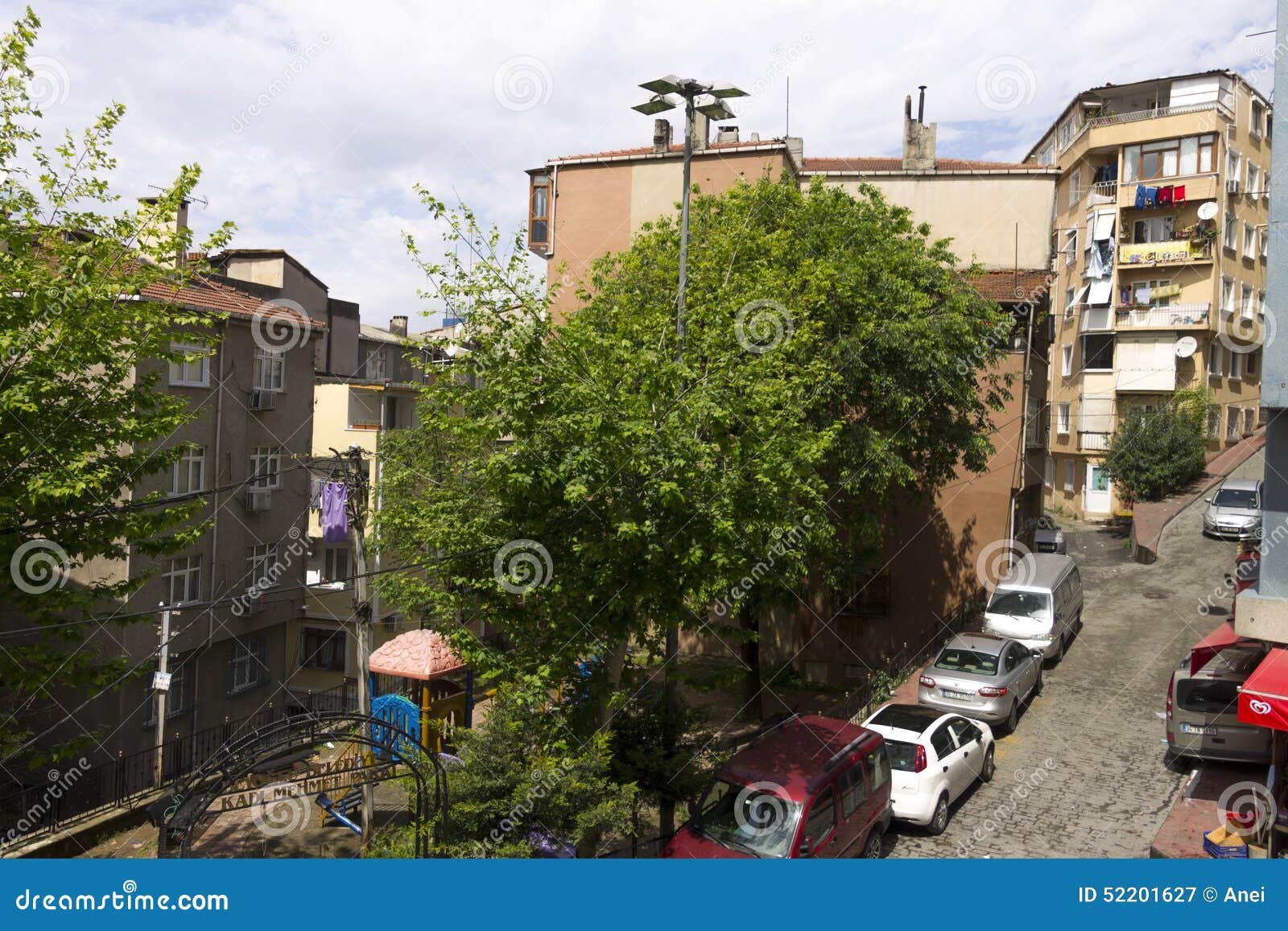 A Normal Street In Istanbul Editorial Photo | CartoonDealer.com #52201627