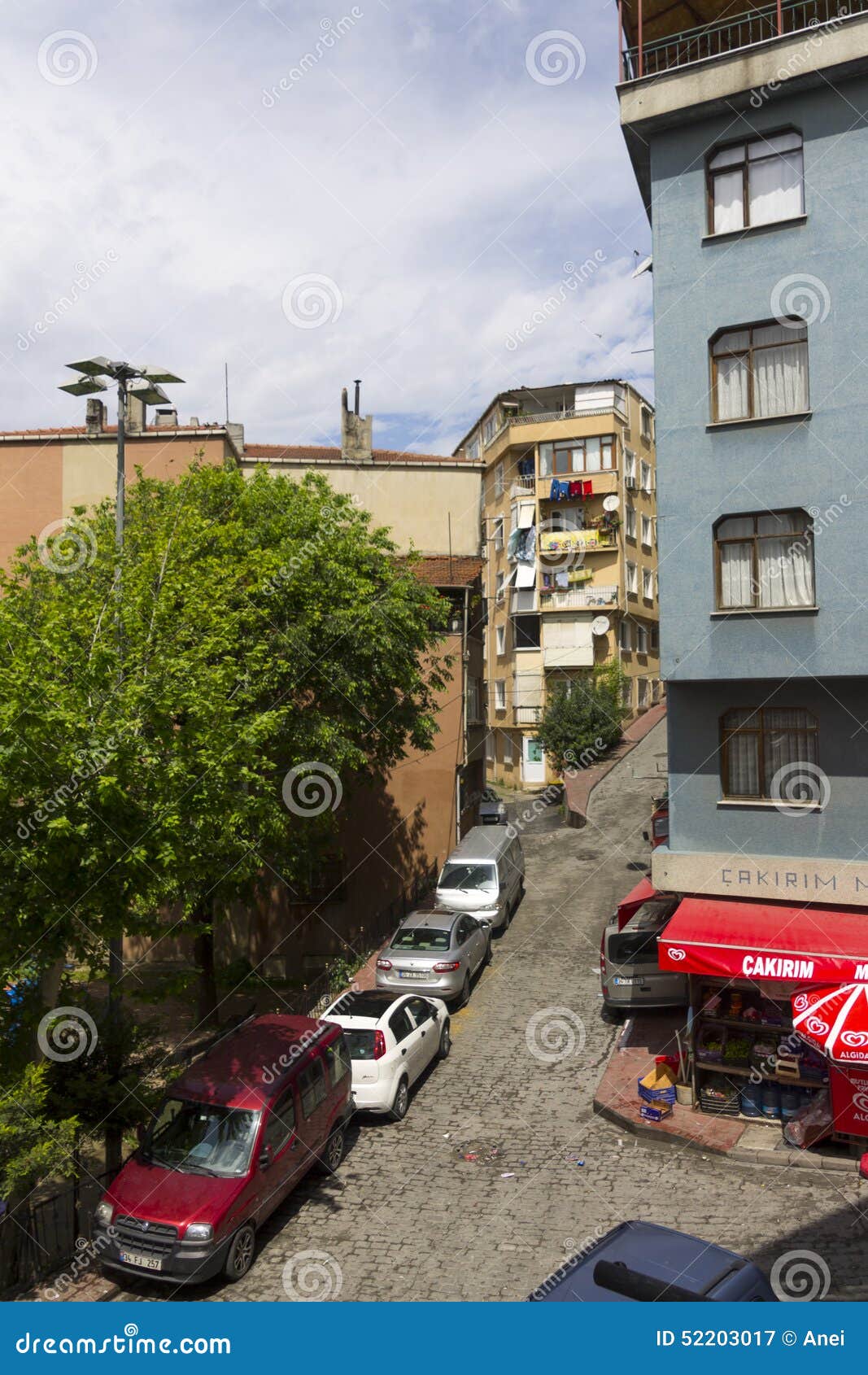 A Normal Street In Istanbul Editorial Photo | CartoonDealer.com #52201627