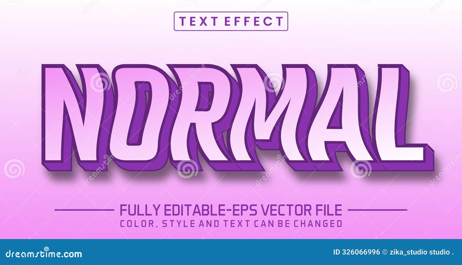Normal Text Editable Style Effect Stock Illustration - Illustration of ...
