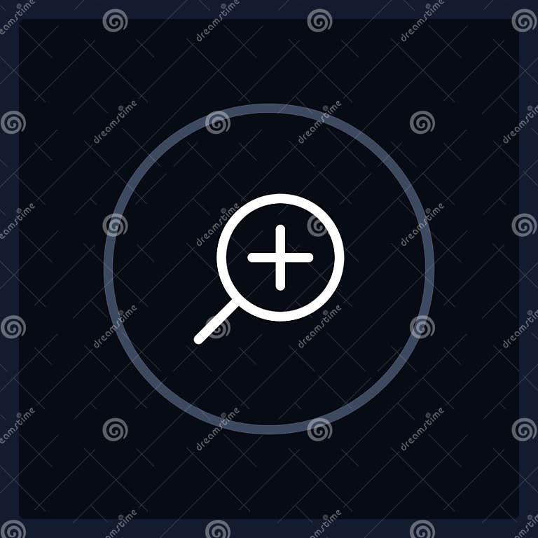 Normal Zoom in Button State UI Element Template Stock Vector ...